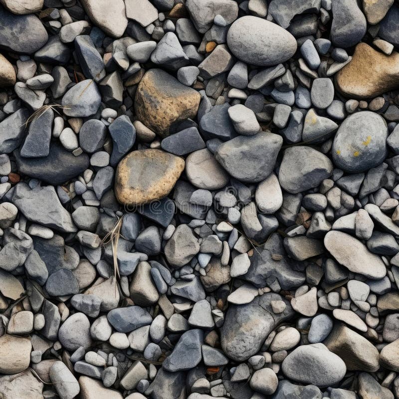 Seamless Pebble Beach Texture Stock Illustration - Illustration of ...