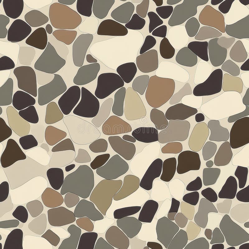 Seamless Pebble Mosaic Texture for Design and Background Stock Image ...