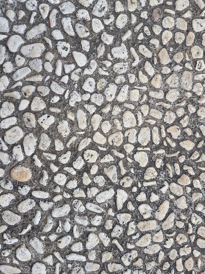 Seamless Pebble Stone Flooring Texture Stock Image - Image of material ...