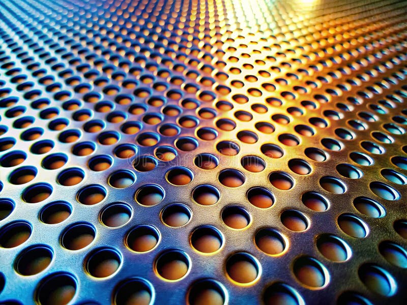 Seamless Perforated Metal Texture Background Industrial Steel Mesh Grid ...