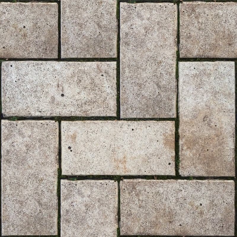 Seamless Photo Texture of Concrete Walkway Bricks Stock Photo - Image ...