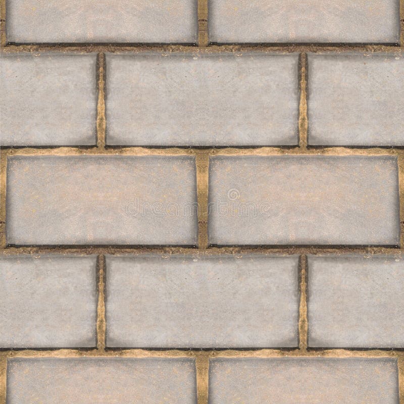 Seamless Photo Texture of Concrete Walkway Bricks Stock Image - Image ...