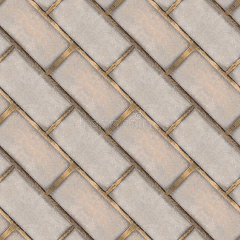 Seamless Photo Texture of Concrete Walkway Bricks Stock Photo - Image ...