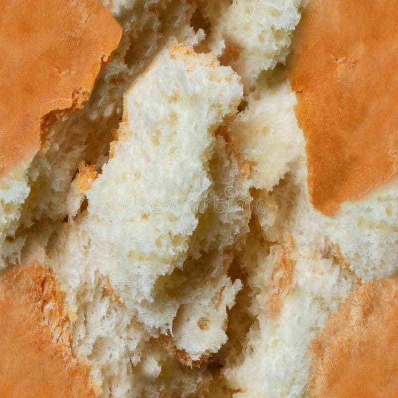 Seamless Photo Texture of Torn Bread Pastry Stock Photo - Image of ...