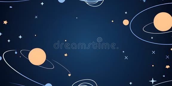 Seamless Physics Pattern with Formulas, Planets and Atoms for ...