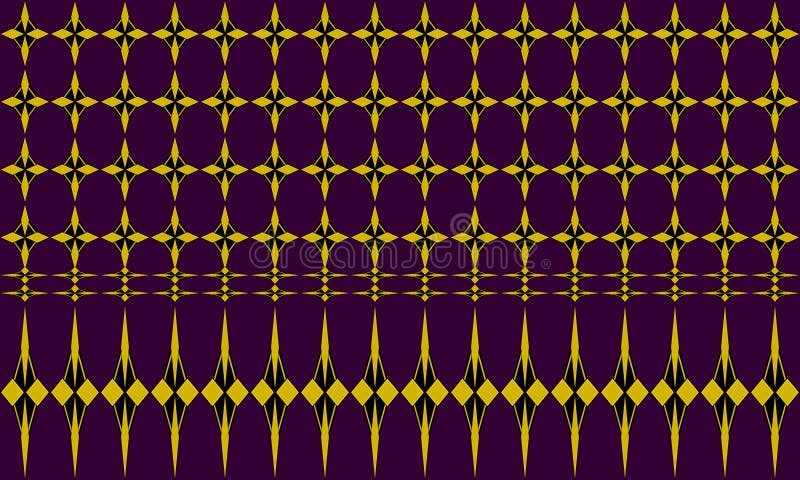 Seamless Picture, Golden Flower Pattern, Features a Lobed Flower ...