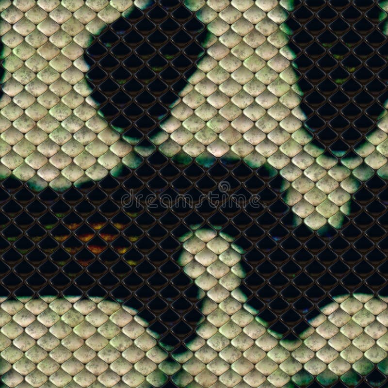 Seamless Piece of Snake Leather Stock Illustration - Illustration of ...