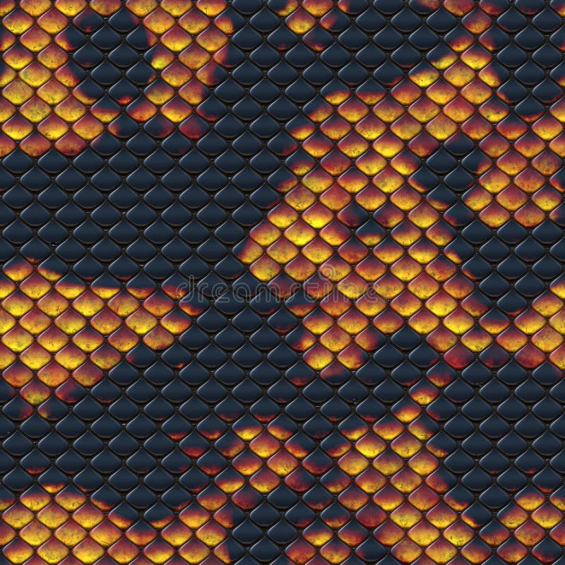 Seamless Piece of Snake Leather Stock Illustration - Illustration of ...