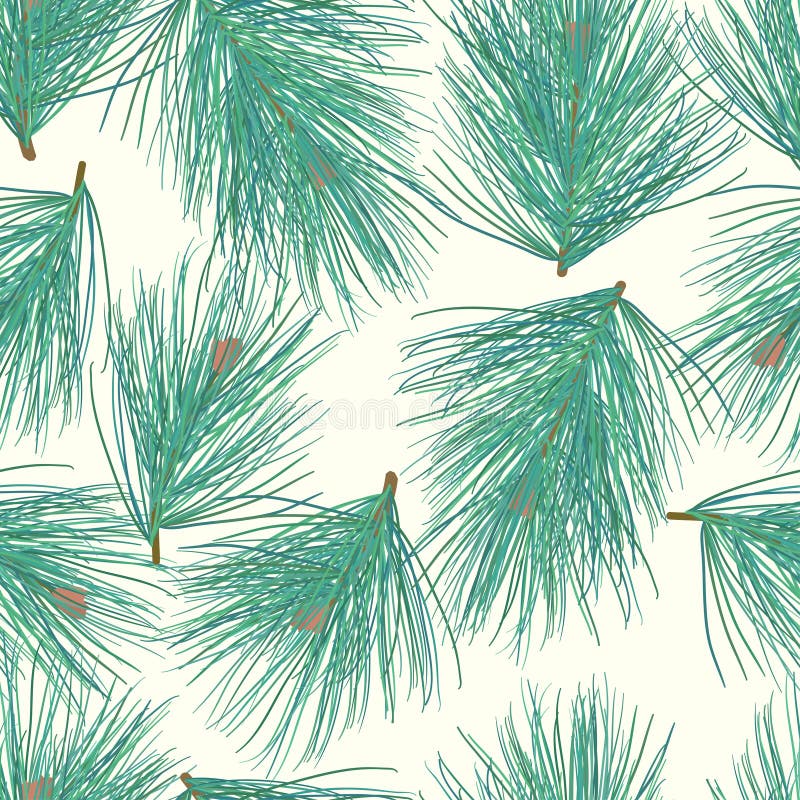 Seamless Pine-tree Background Pattern Stock Vector - Illustration of ...