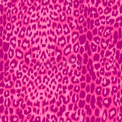 Seamless Pink Leopard Texture Pattern. Stock Vector - Illustration of ...