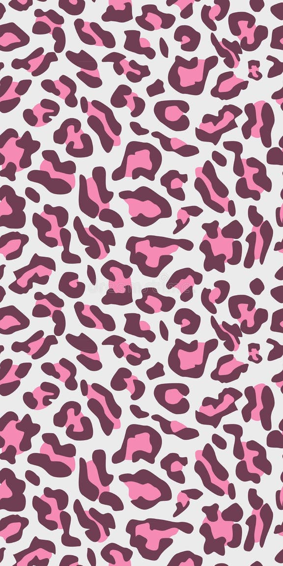 Seamless Pink Leopard Texture Pattern Stock Illustration - Illustration ...