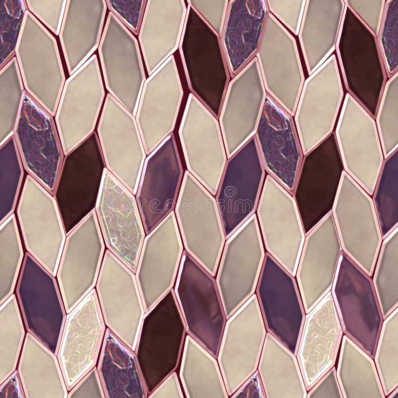 Seamless Pink Pattern Made of Precious Shiny Tiles, Ceramic Stock Image ...