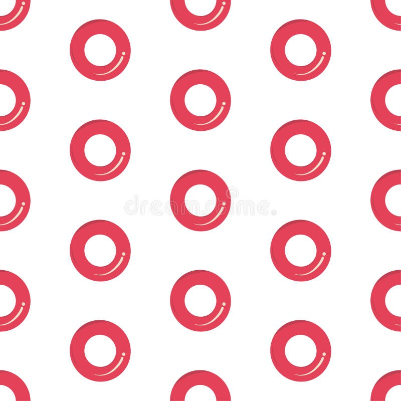 Seamless Pink Rubber Ring Pattern Stock Illustration - Illustration of ...