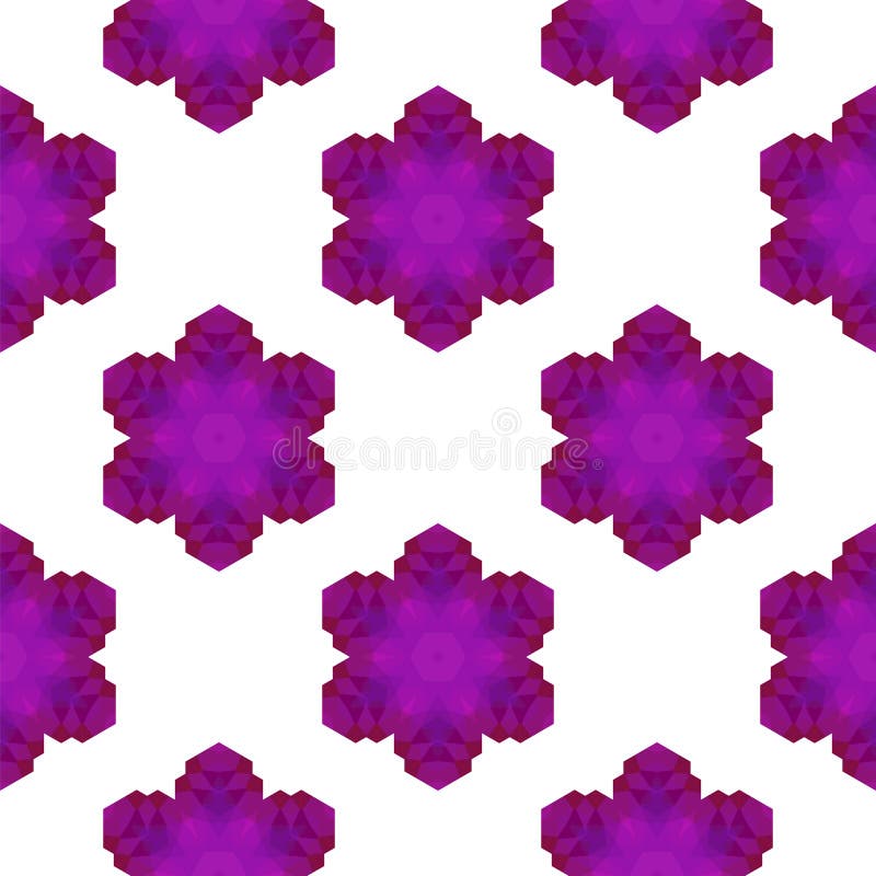 Seamless Pink Snowflake Pattern Stock Vector - Illustration of graphic ...