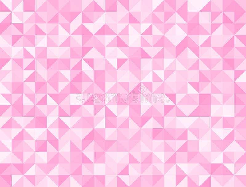 Vector Seamless Pink Squares and Triangles Geometric Pattern Background ...
