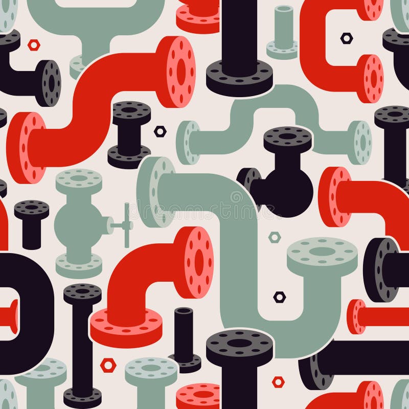 Pipe Fitting Vector Set. Pipeline Vector Illustration Stock Vector ...
