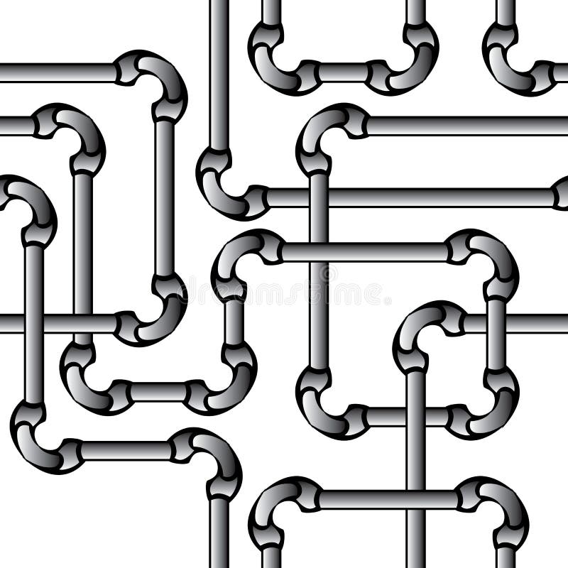 Seamless pipes stock vector. Illustration of system, tubing - 46700347