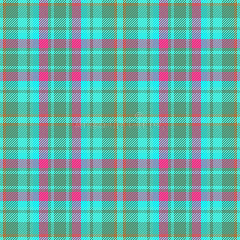Fabric Textile Blue Pink Green Check Plaid Seamless Pattern Stock ...