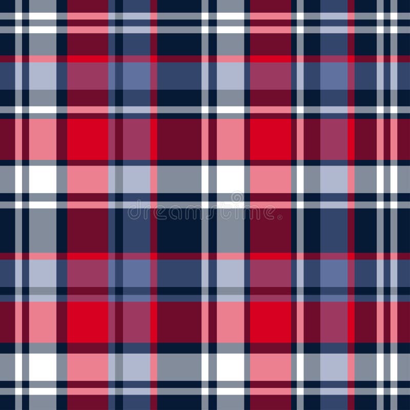 Seamless Plaid Checkered Vector Pattern Stock Illustration ...