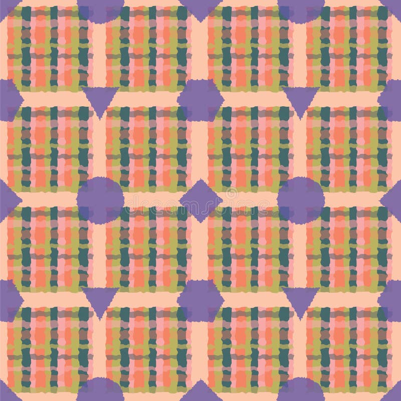 Seamless Plaid Design stock vector. Illustration of intertwined - 37474055