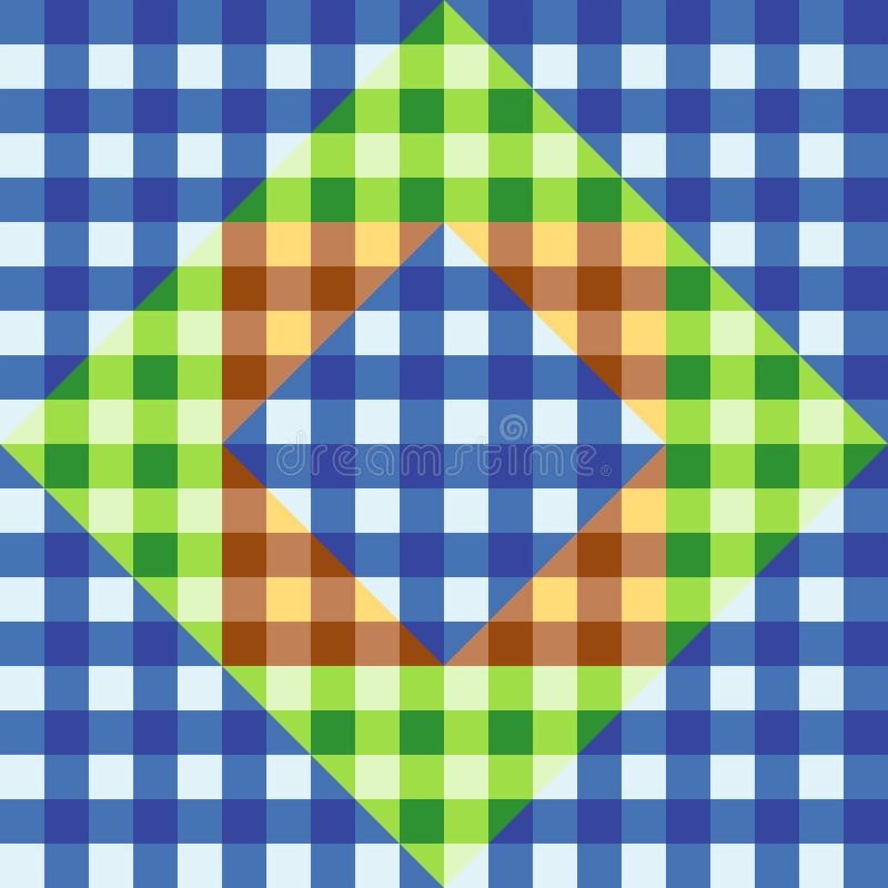 A Seamless Plaid Patchwork Pattern Stock Illustration - Illustration of ...