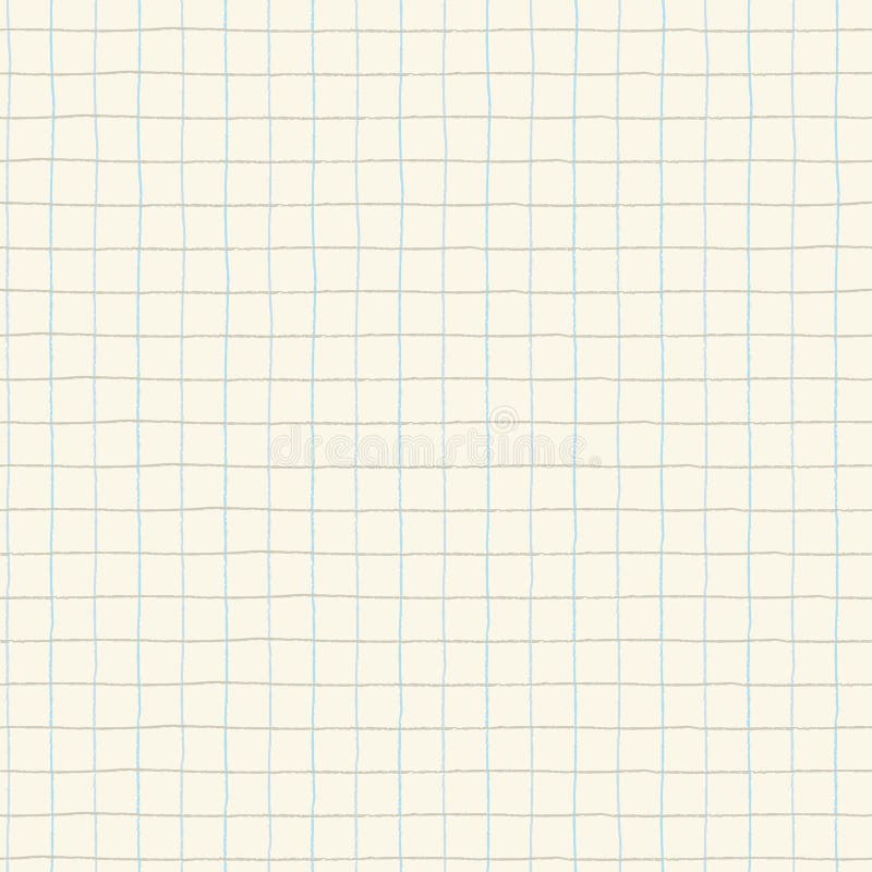 Seamless Plaid Pattern with Hand Drawn Grid on White Background Stock ...