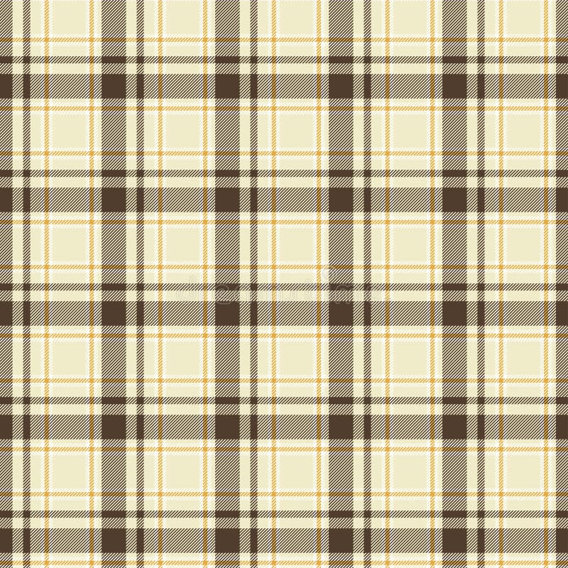 Seamless Plaid Patterns in Brown and Beige for Textile Design. Stock ...