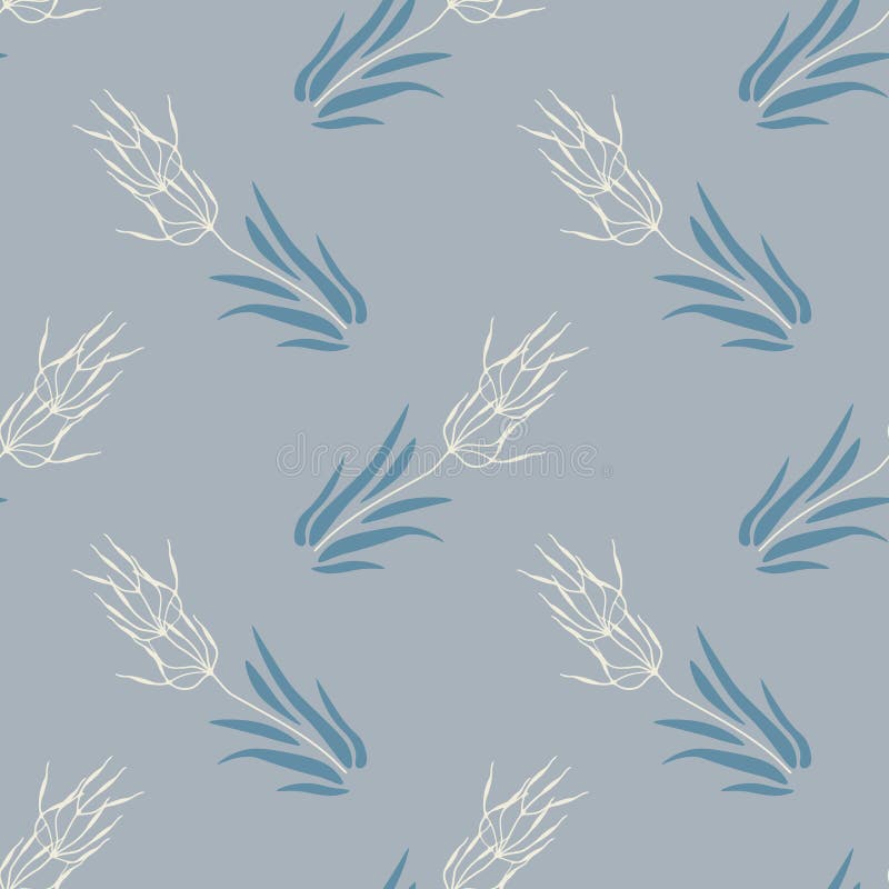 Seamless plant pattern stock vector. Illustration of pastel - 359015395