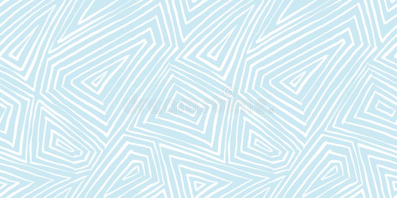 Seamless Playful Hand Drawn Light Blue Abstract Geometric Polygon ...