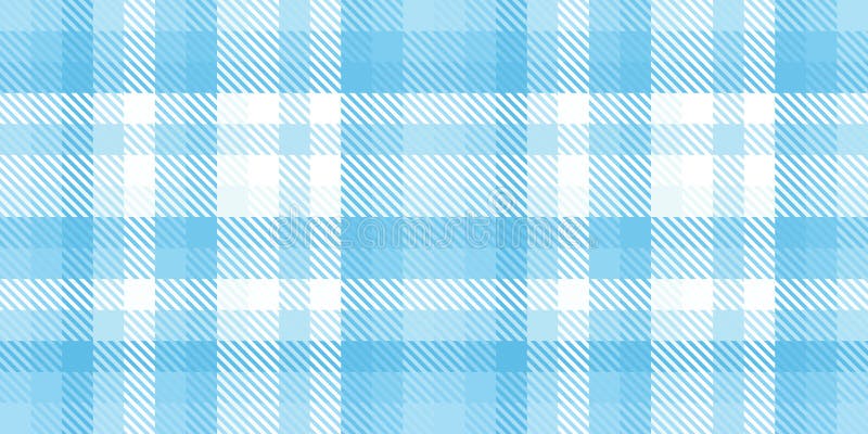 Seamless Playful Light Pastel Blue Gingham Plaid Fabric Pattern Stock ...