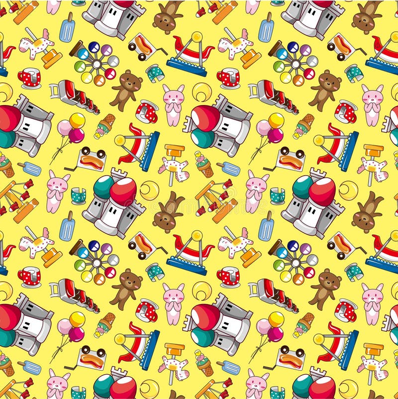 Seamless Playground Pattern Picture. Image: 19067076