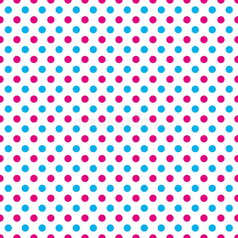 Seamless Polka Dot Pattern Background Stock Illustration - Illustration ...