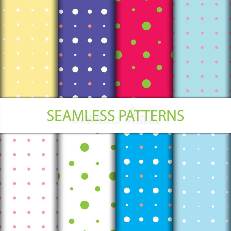 Seamless Polka Dot Pattern Background, Simple Seamless Backgrounds and ...