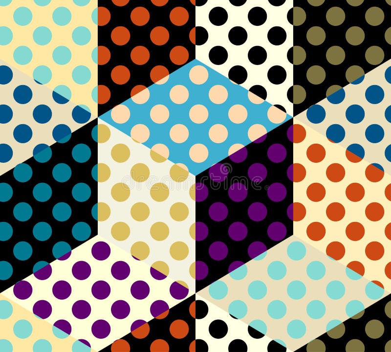 Seamless polka dot pattern stock vector. Illustration of repeating ...
