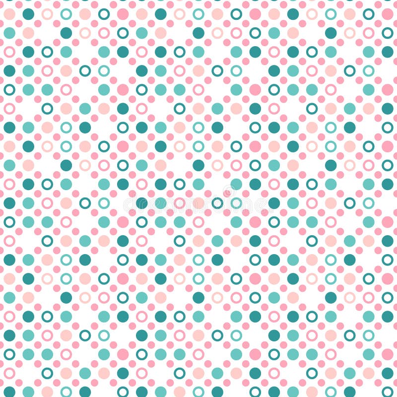 Seamless Polka Dot Pattern. Colorful Easter Texture Stock Illustration ...