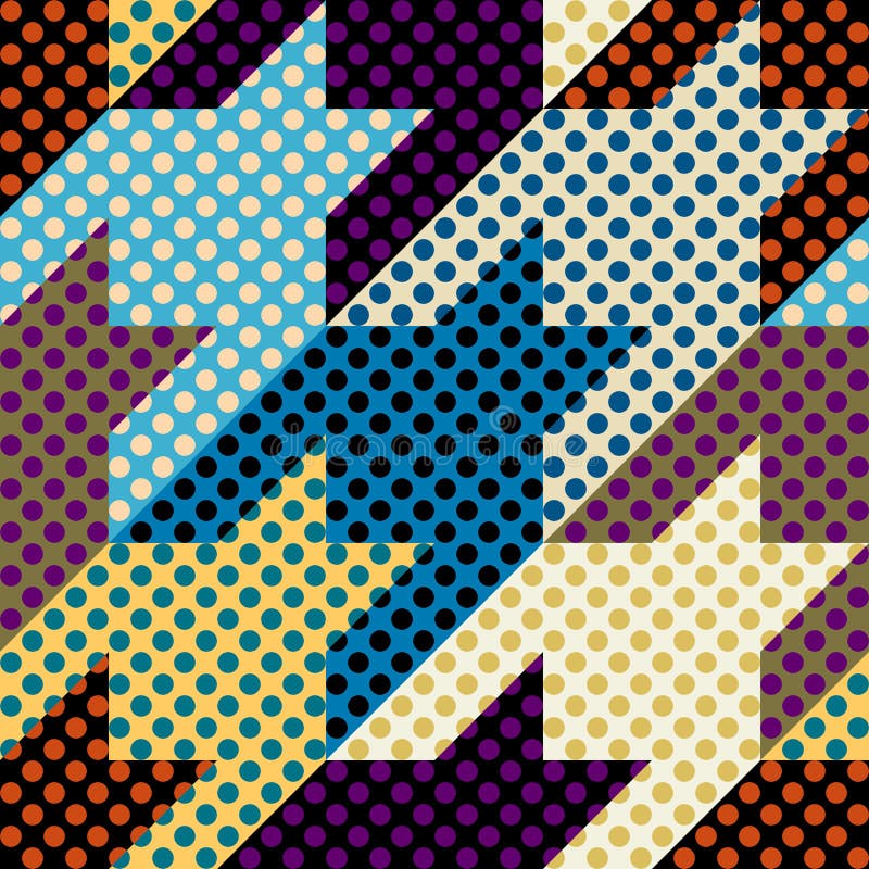 Seamless Polka Dot Pattern Vector Illustration. Stock Vector ...