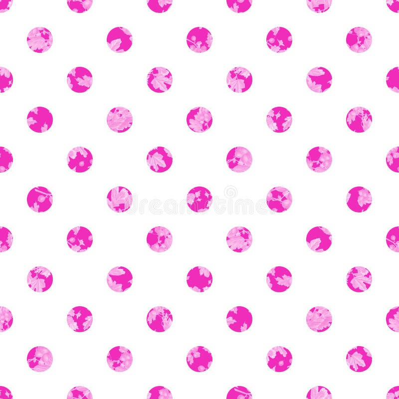 Seamless Polka Dot Texture. Pink Polka Dot. Stock Illustration ...