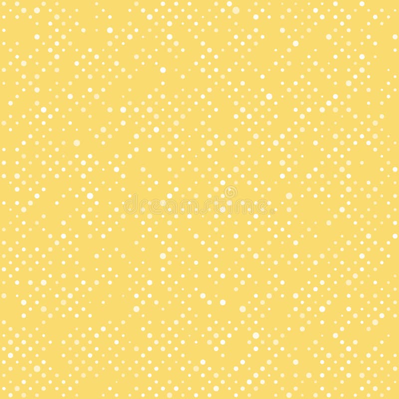 Seamless Polka Dot Yellow Pattern with Circles. Stock Vector ...