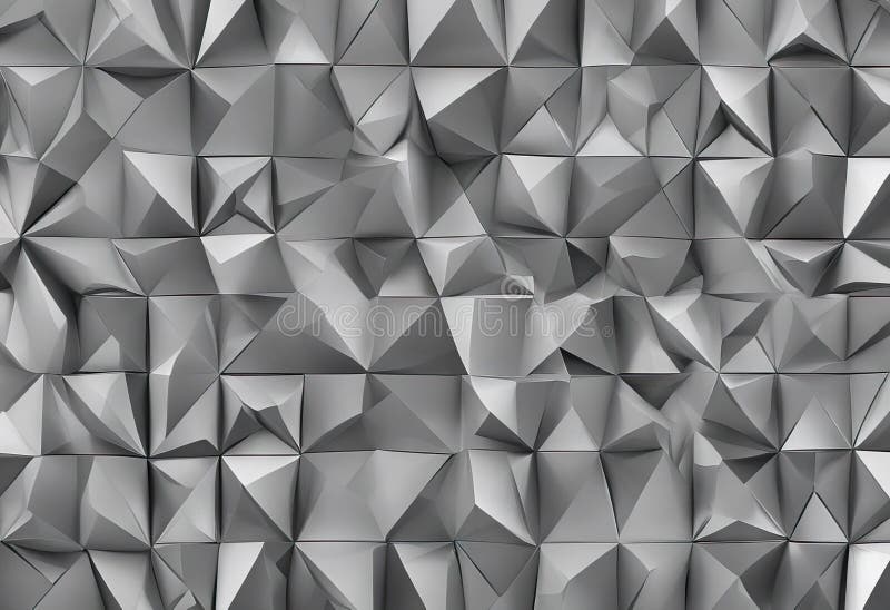 Seamless Polygon Background Pattern Polygonal Gray Wallpaper Vector ...