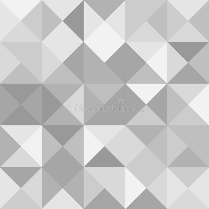 Seamless Polygon Background Pattern with Triangles in Grey Colors Stock ...