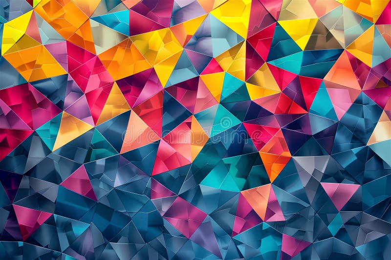 Seamless Polygon Pattern, Shape Background for Design Stock ...