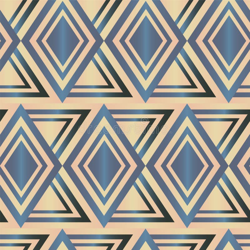 Seamless Polygonal Diamond Pattern. Geometric Abstract Background Stock ...