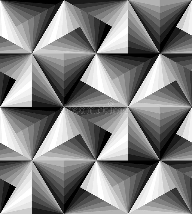 Seamless Polygonal Monochrome Pattern. Geometric Abstract Background ...