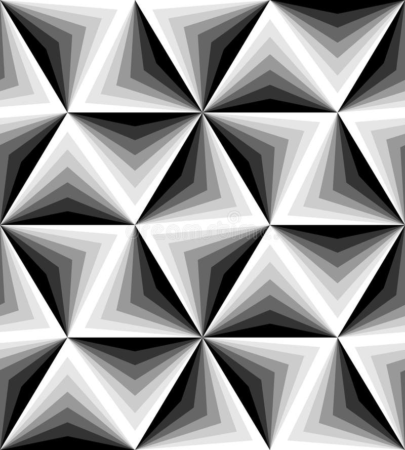 Seamless Polygonal Monochrome Pattern. Geometric Abstract Background ... Seamless Polygonal Monochrome Pattern. Geometric Abstract Background ...