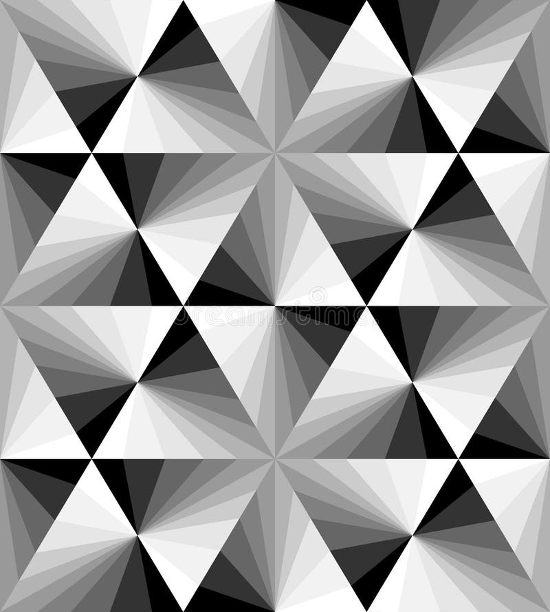 Seamless Polygonal Monochrome Pattern. Geometric Abstract Background ...