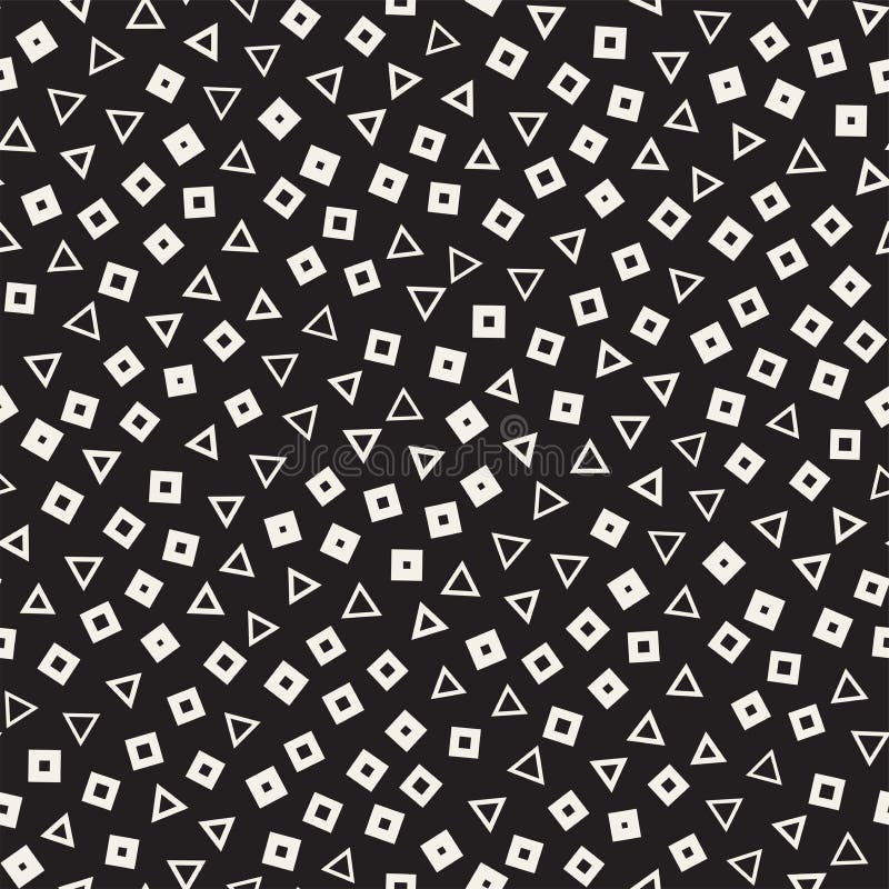 Seamless Primitive Jumble Minimalism Patterns. Randomly Scattered ...
