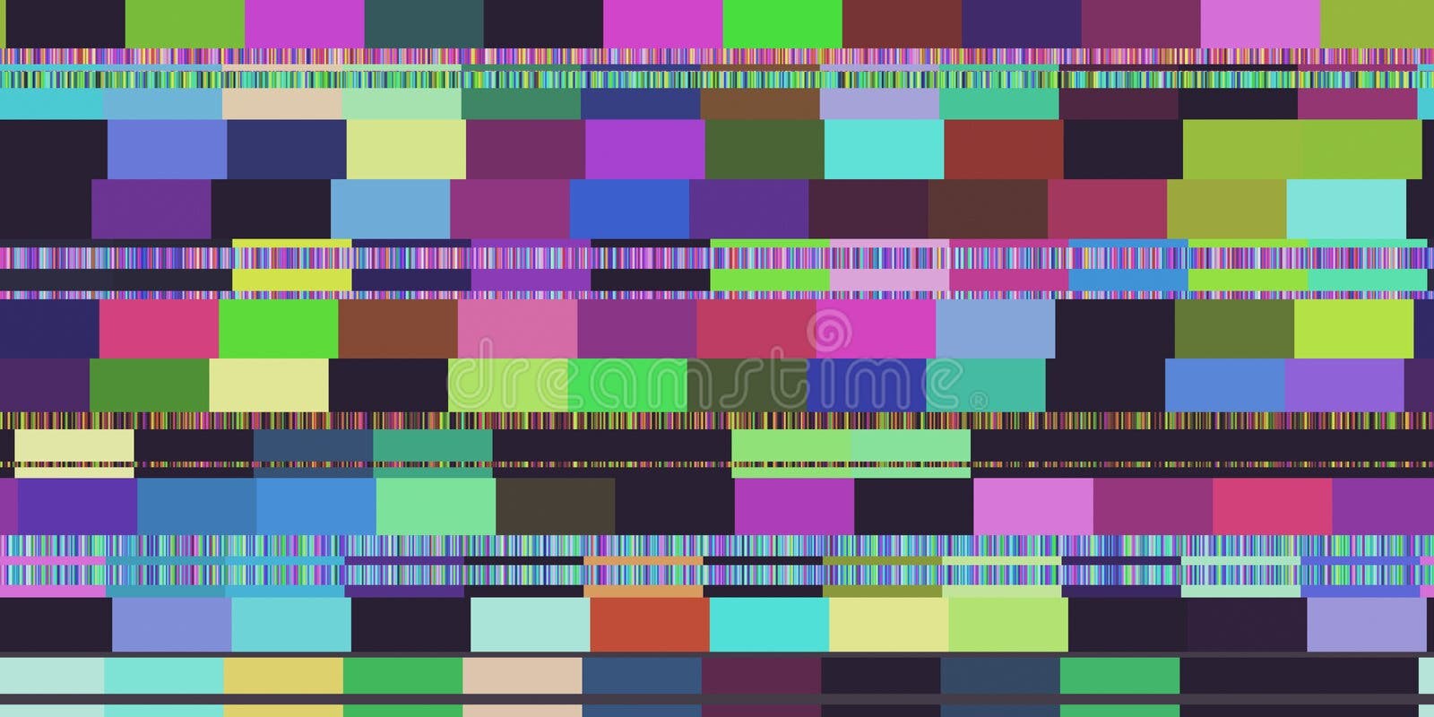 Seamless No Signal Transmission Error Rgb Color TV Static Noise Pattern ...