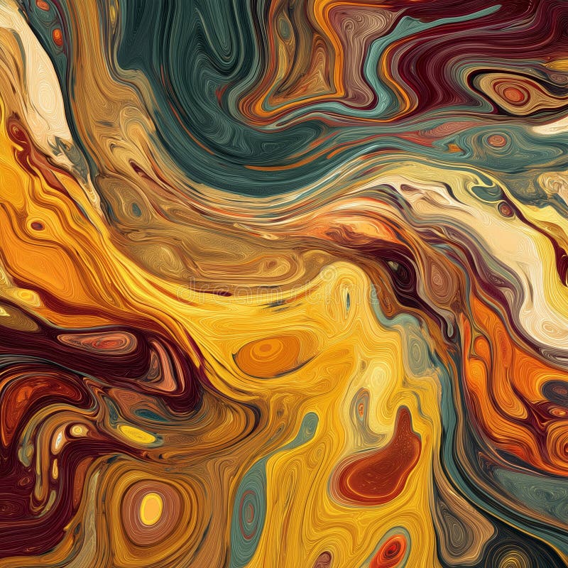 Hypnotic Psychedelic Seamless Pattern with Rainbow Swirls Stock ...