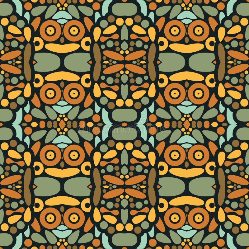 Seamless Psychedelic Texture. Stock Vector - Illustration of modern ...