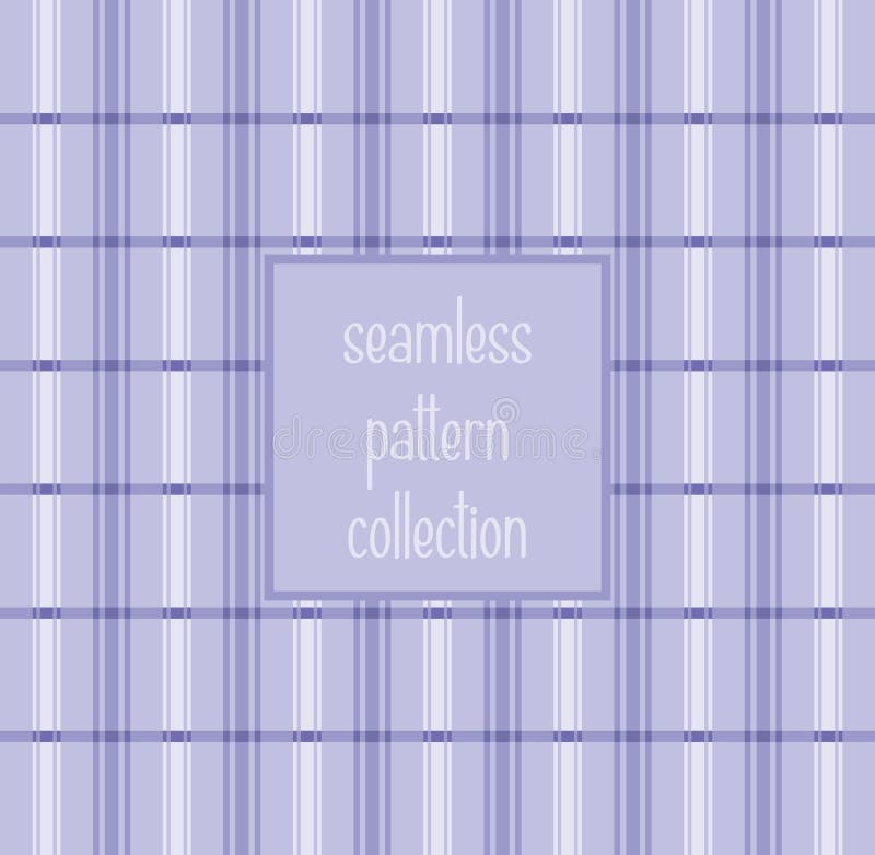 Seamless Purple Checked Pattern Set. Design is Seamless and Will Tile ...